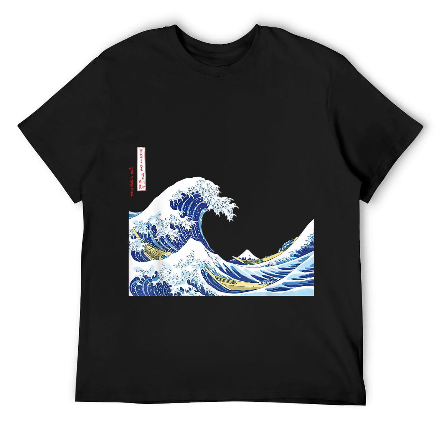 Japanese Kanagawa The Great Wave Apparel - Stylish Ocean Art Mens T ...