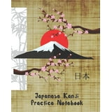 Japanese Kanji Practice Notebook: Genkouyoushi or Genkoyoshi Paper to ...