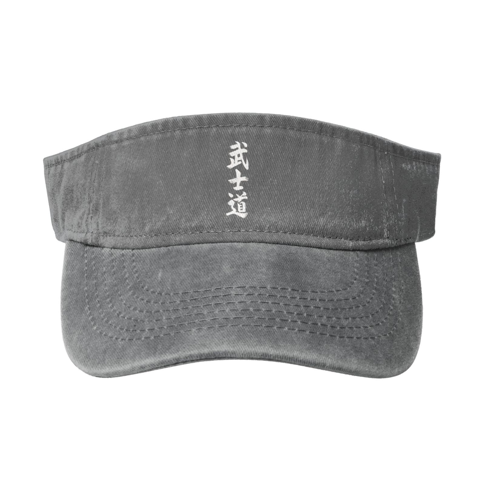 Japanese Kanji Samurai Baseball Cap Empty Top Sun Cap Sunscreen Visor ...