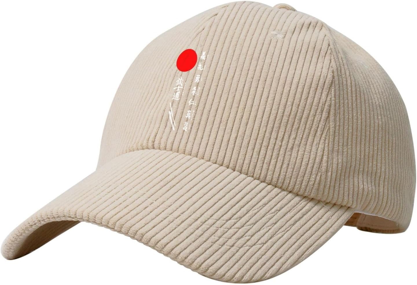 Japanese Kanji Samurai Bushido Corduroy Baseball caps for Women and Men ...