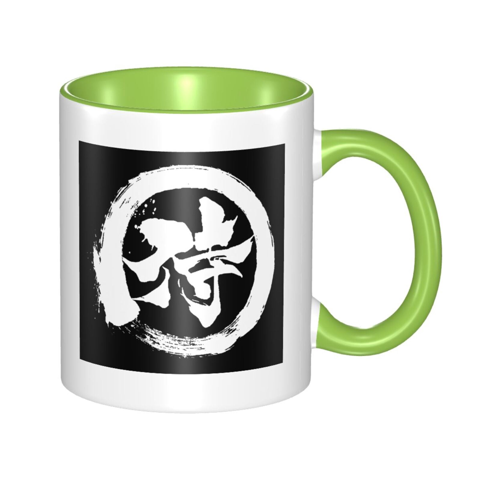 Japanese Kanji Samurai Ceramic Coffee Mug, 11 OZ Ceramic Coffee Mugs ...