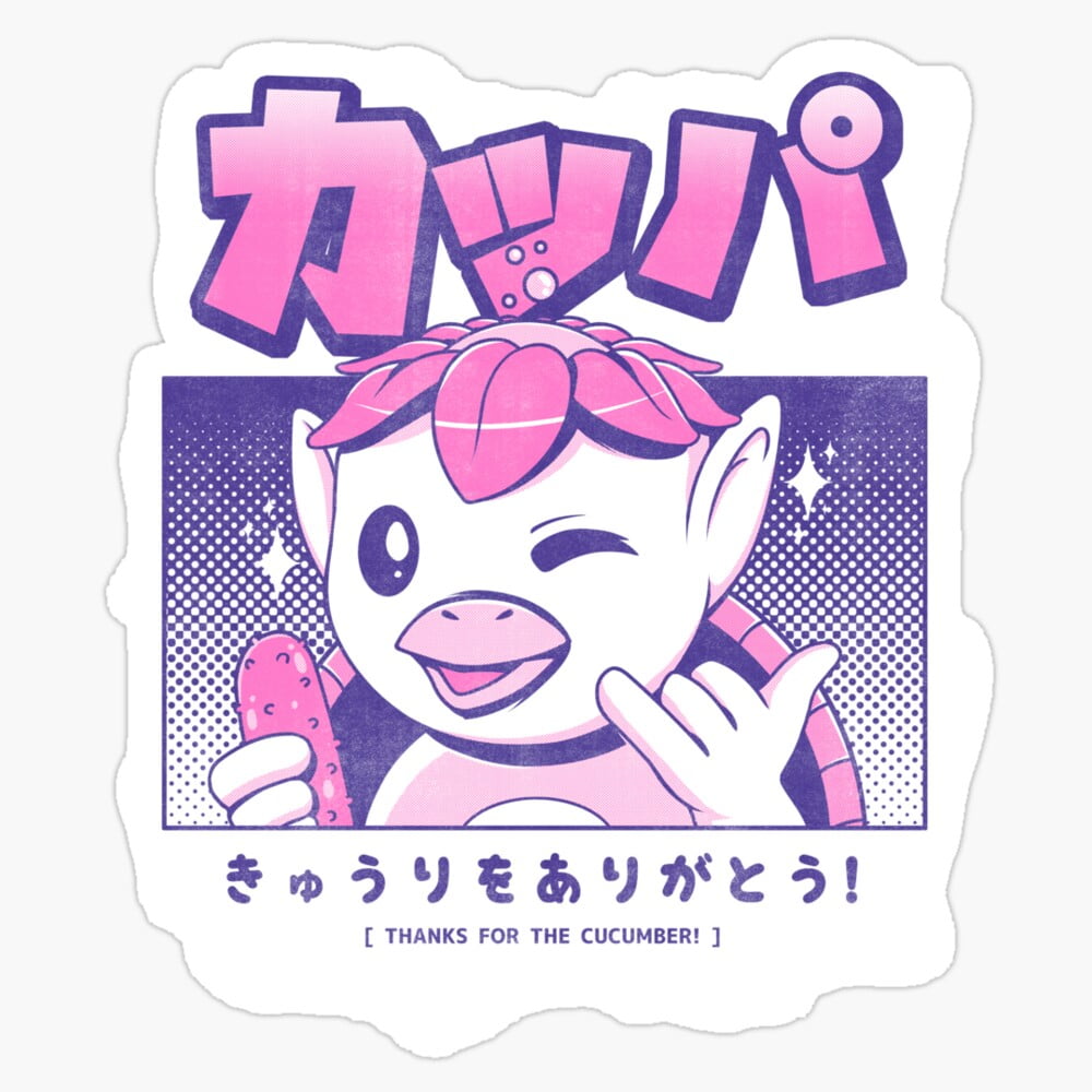 Japanese Kappa Sticker Phone Decal Water Bottle Stickers Car Decals ...