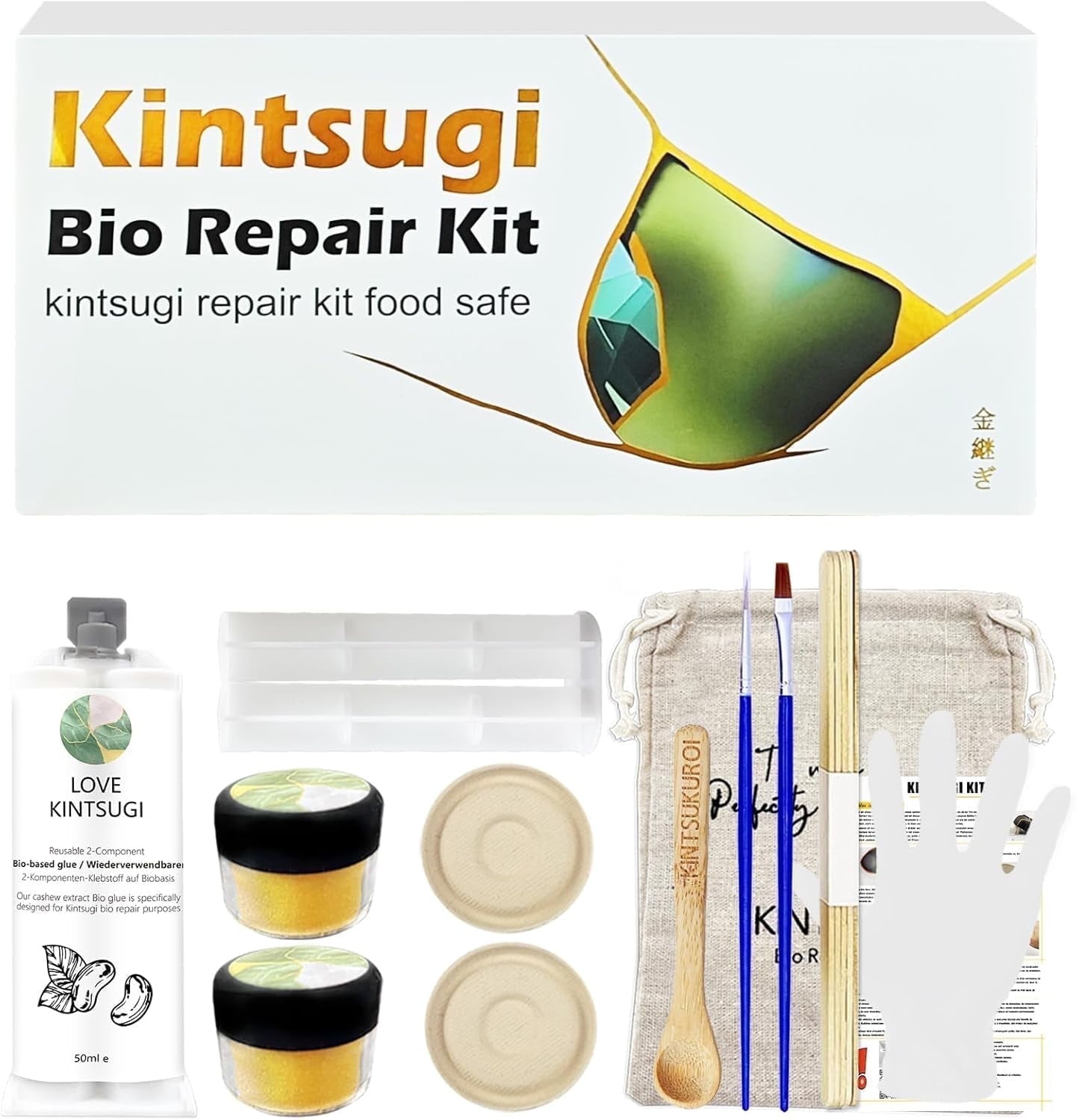 Kintsugi Repair Kit Gold, Kintsugi Repair Kit Food Safety Quickly ...