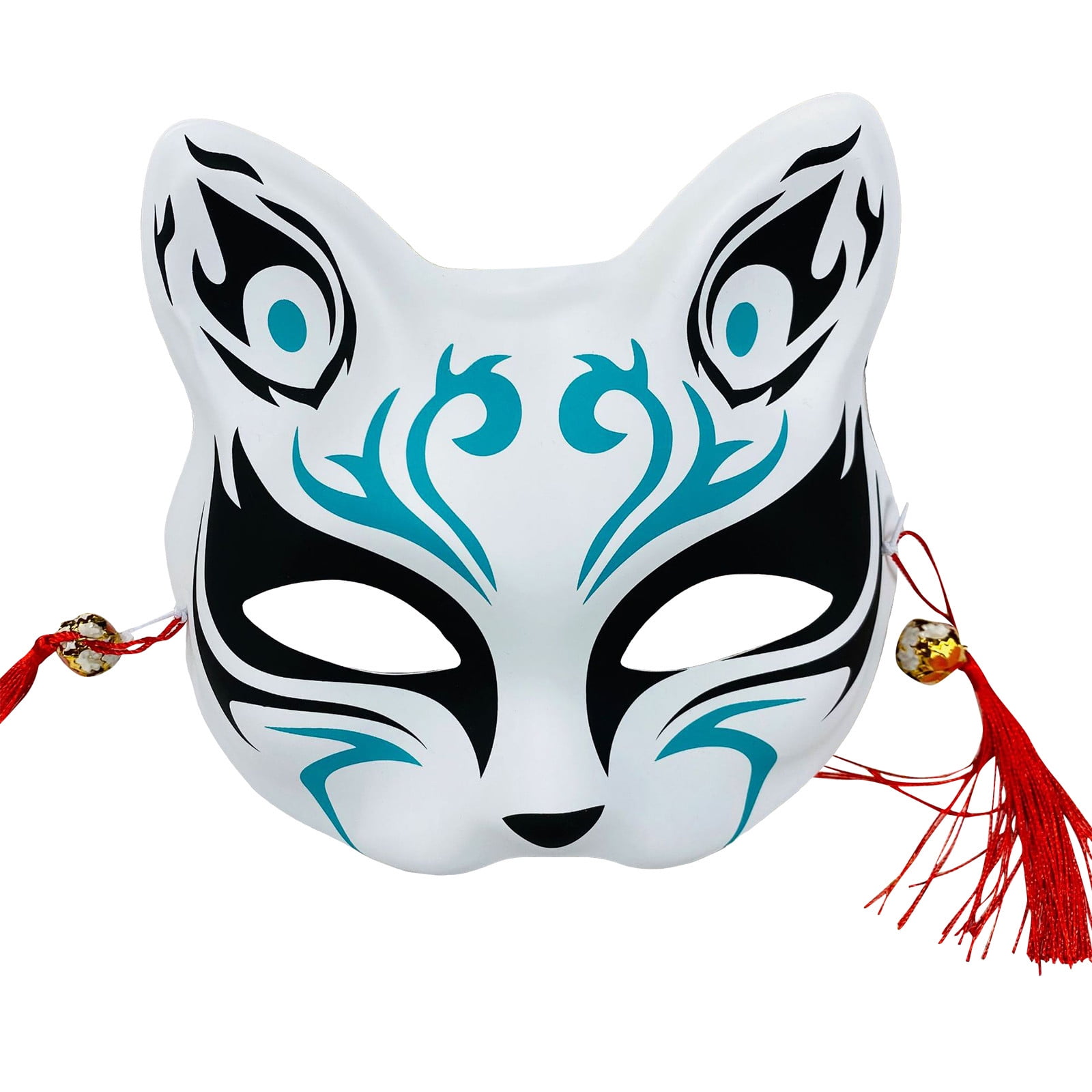 Japanese Kitsune Inu Boku Cat Cute Half Masquerade Christmas - Walmart.com