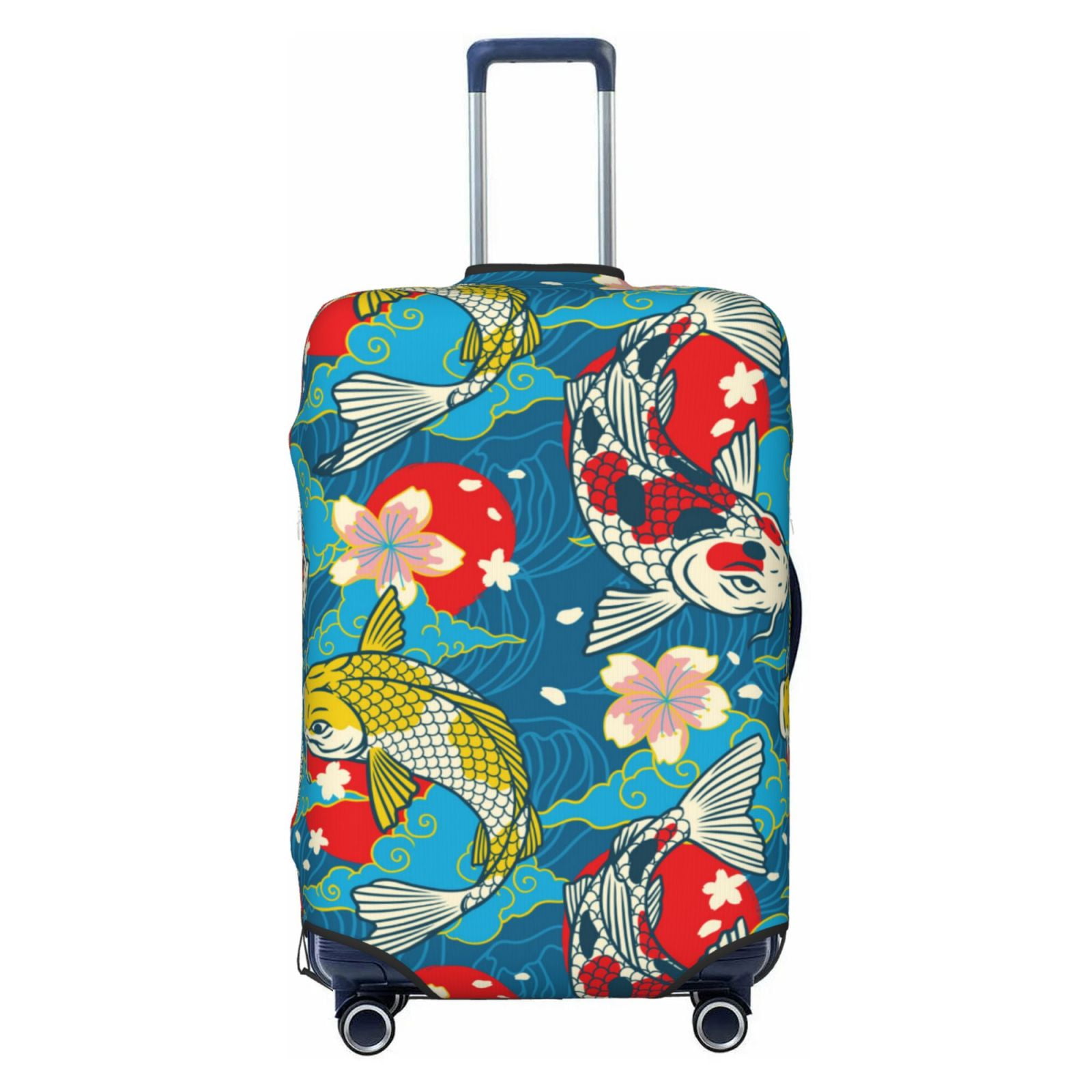 Japanese Koi Luggage Cover for Travel Business Trip, Suitcase Covers ...