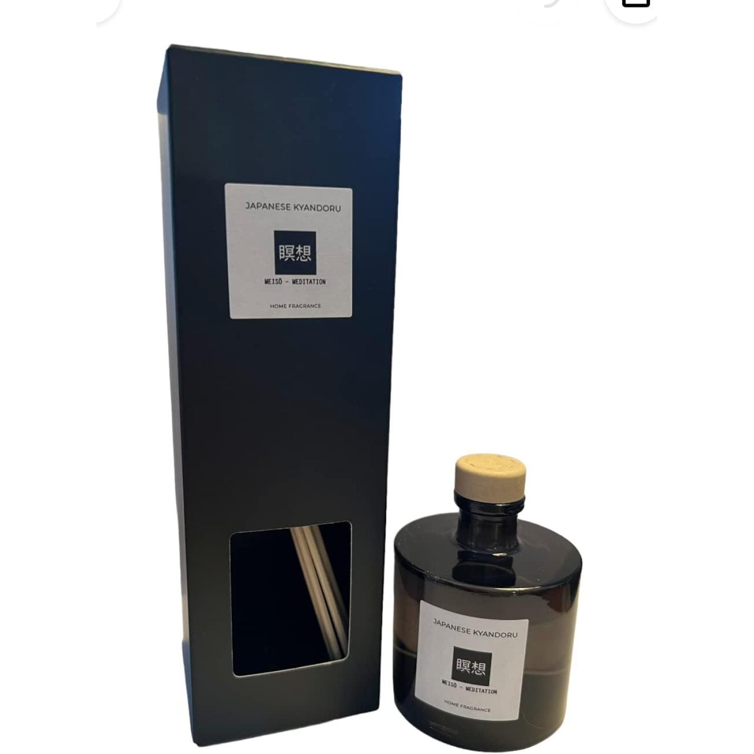 Japanese Kyandoru Meditation Reed Diffuser 3.3 Fl Oz Black - Walmart.com
