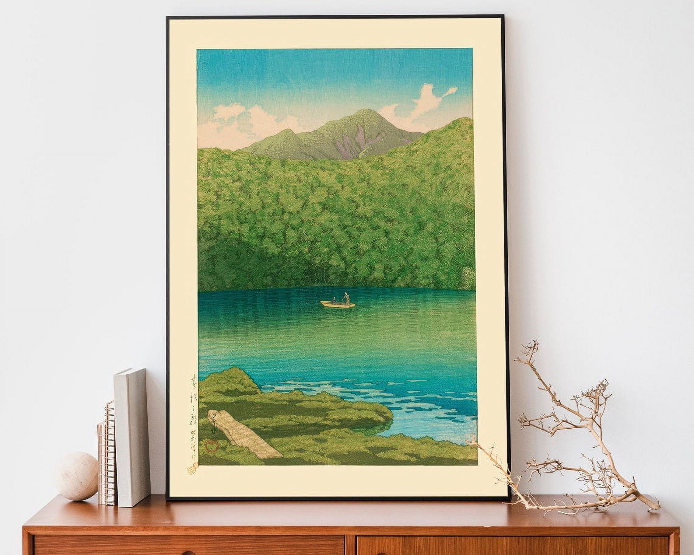 Japanese Lake Morning Tsutanuma Pond Kawase Hasui Woodblock Wall Art ...