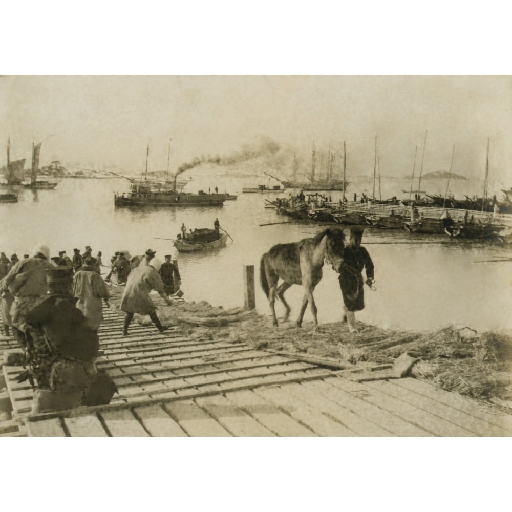 Japanese Landing Pack Ponies At Chemulpo (Inchon) History (24 x 18 ...