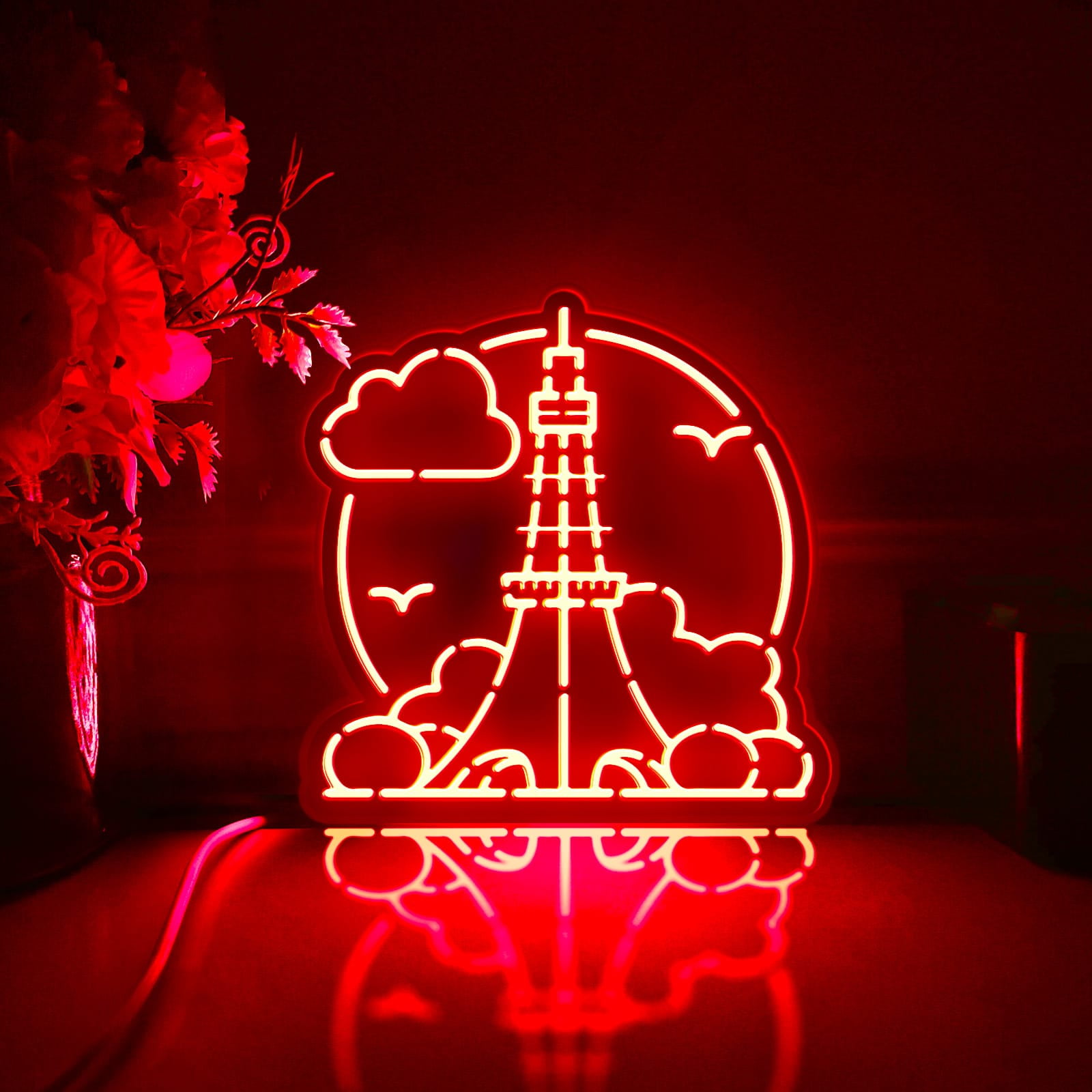 Japanese Landmark Tokyo Led Light Box, Dimmable Neon-Like Light Signs ...