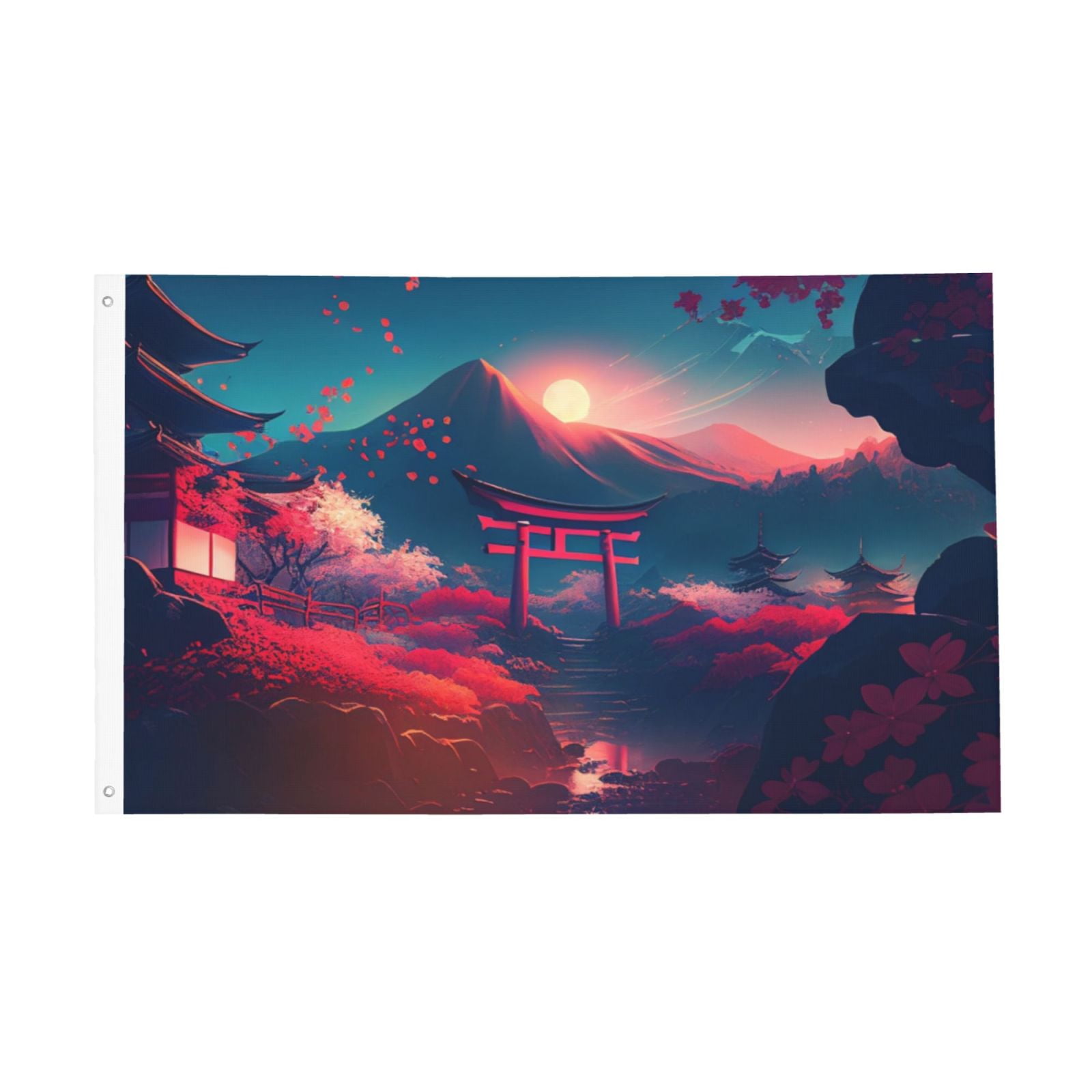Japanese Landscape Flag 3x5 Ft Outdoor Indoor With Grommet Garden Yard ...