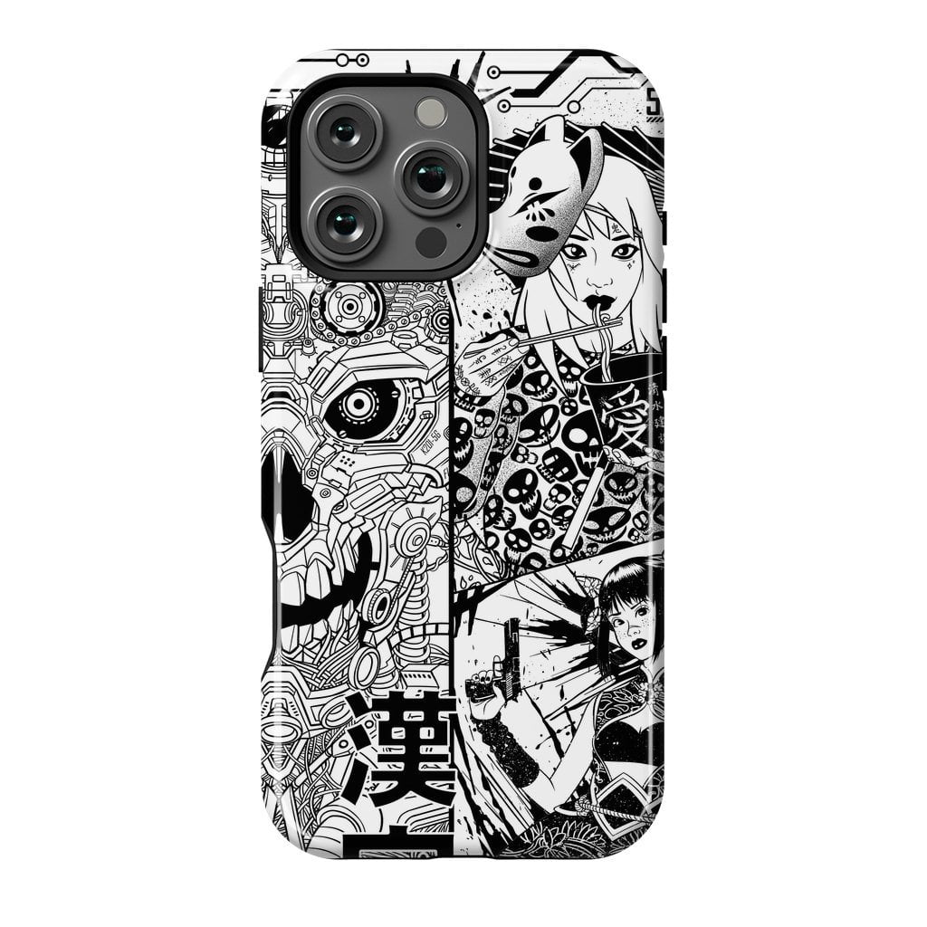 Japanese Manga Style Tokyo Cyborg Machine Girl Tough Case for iPhone 11 ...