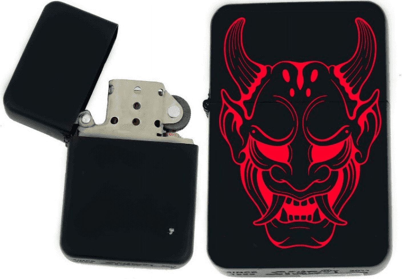 Japanese Mask Oni Demon Kabuki Unique Collectible s Infinity Black Matt ...