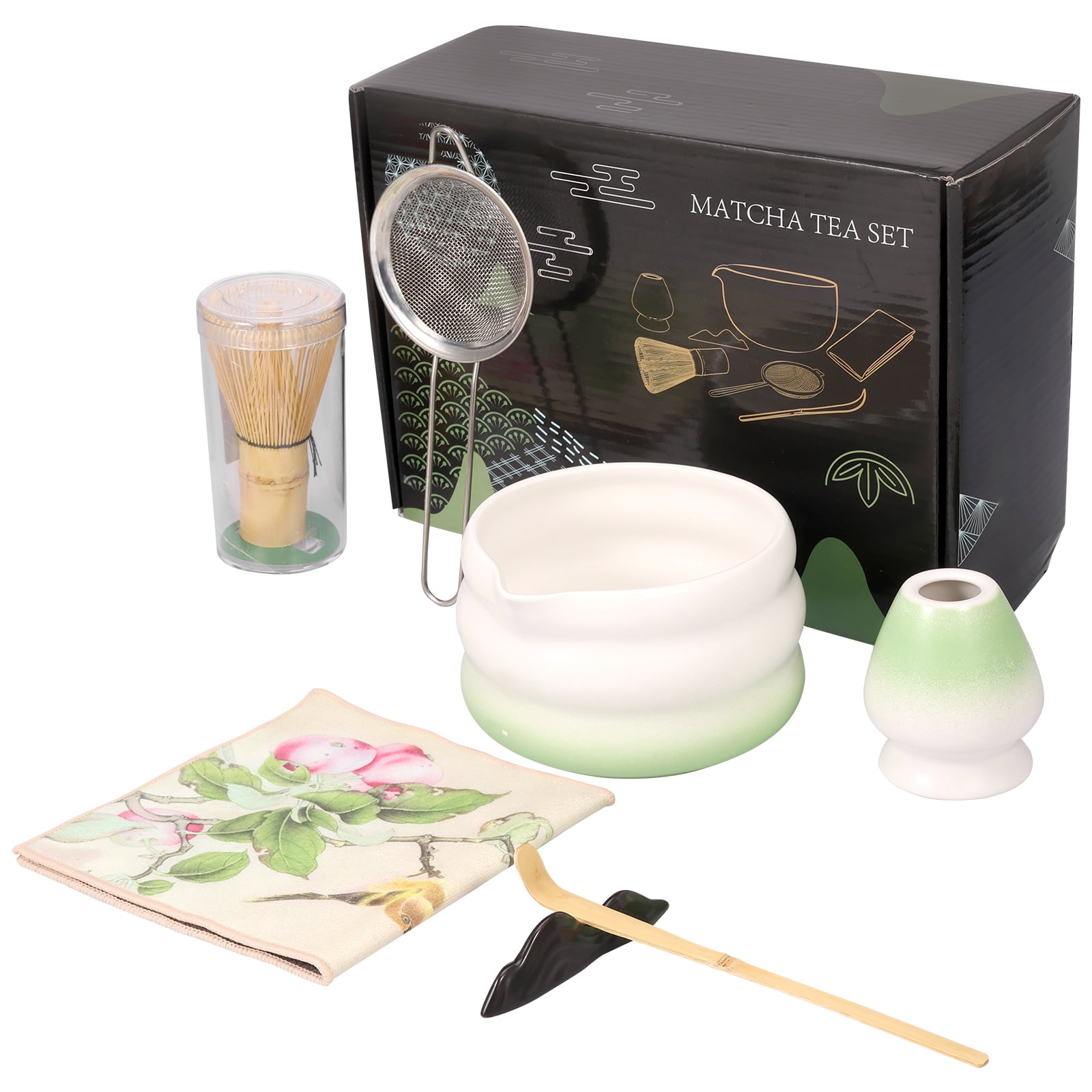 Japanese Matcha Set, Matcha Bowl with Spout, Matcha Whisk and Holder ...