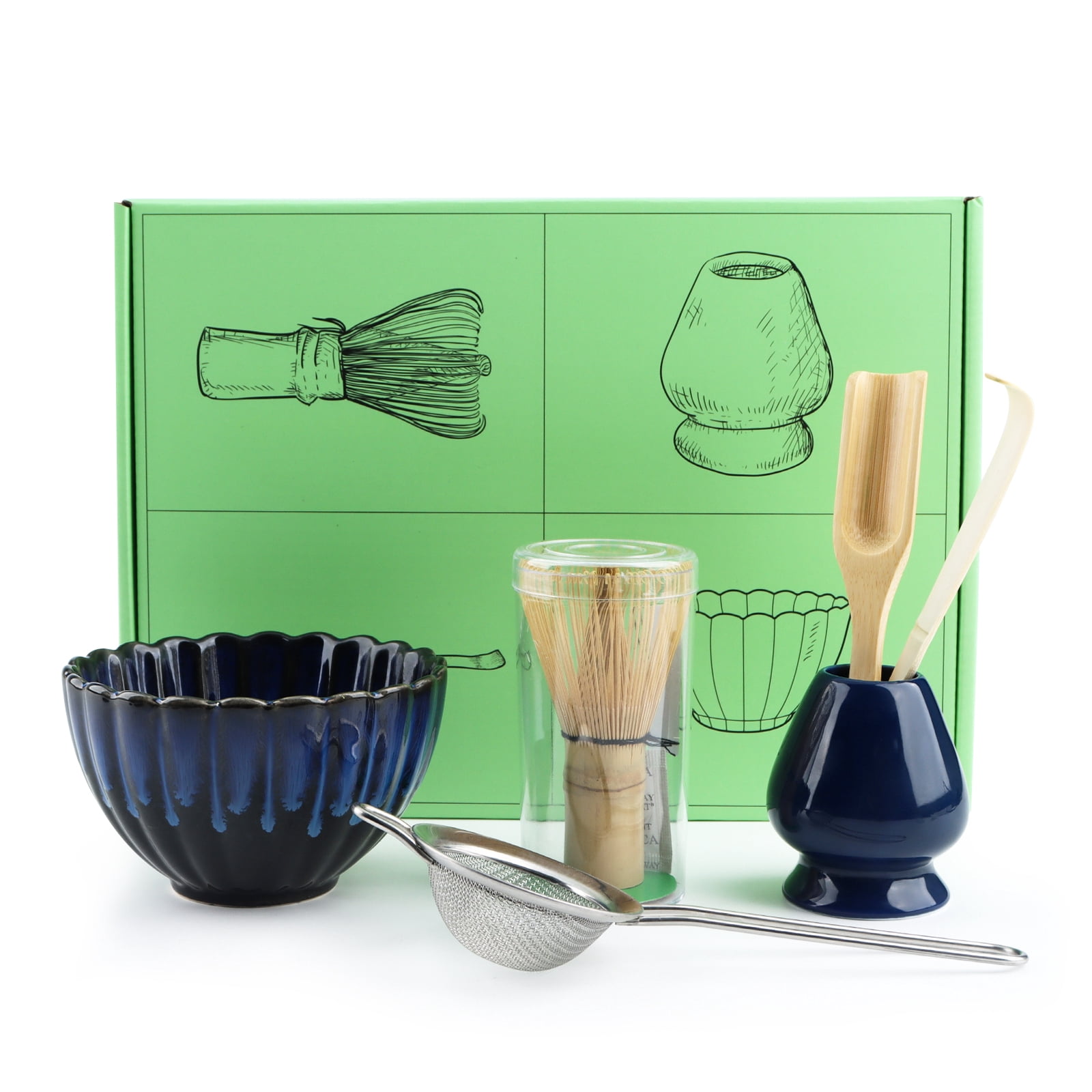 Japanese Matcha Tea Set – Traditional Kiln-Fired Ceremony Utensils for ...