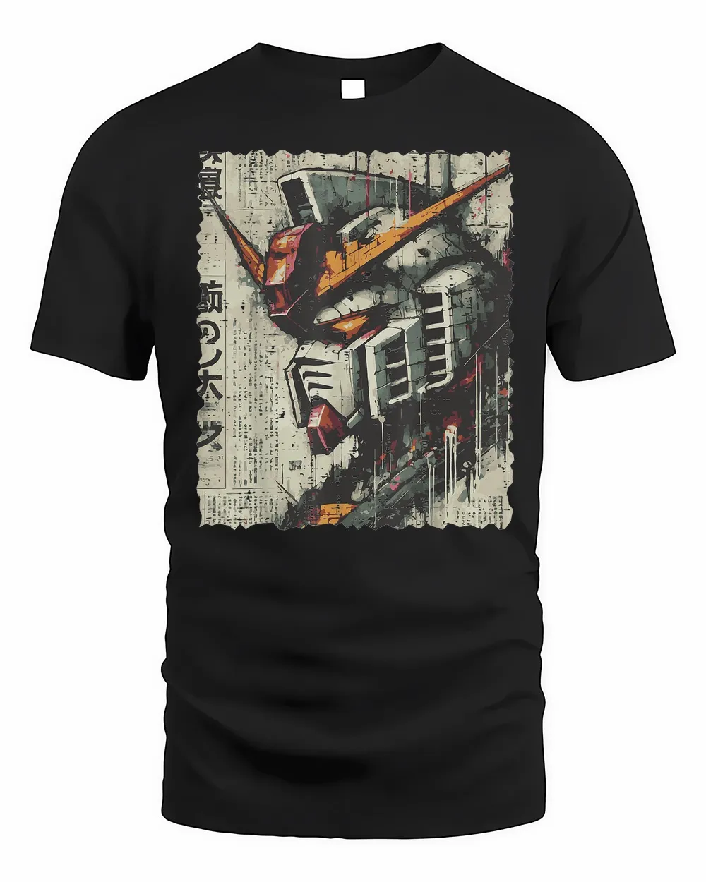Japanese Mecha Robot Head Vintage Anime Art Men Shirt - Walmart.com