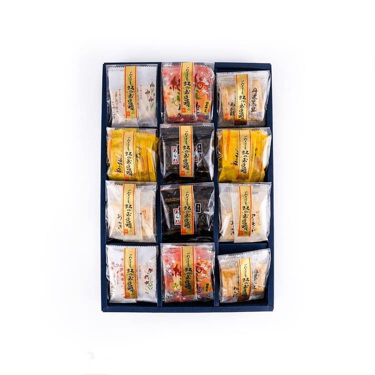 Japanese Morihaku Niji No Tamatebako Rick Crackers 3.17oz / 90g (12pcs ...