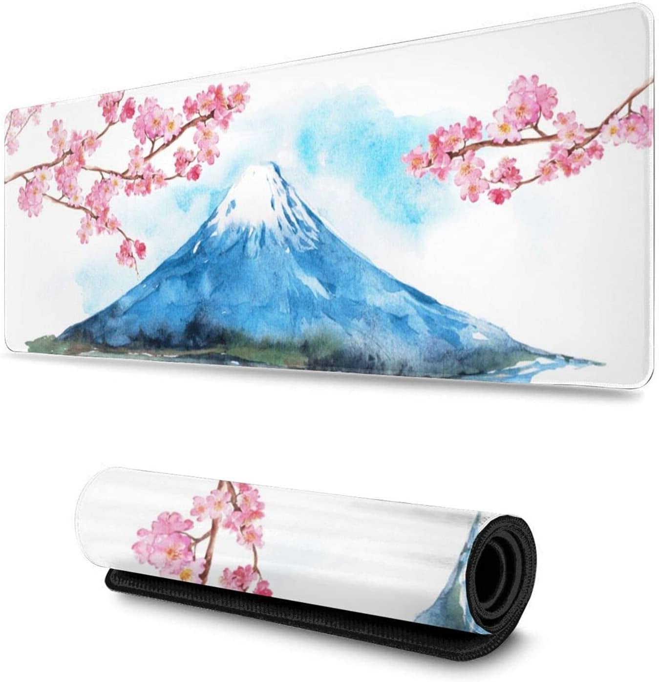 Japanese Mountain Cherry Blossoms Painting Gaming Mouse Pad XL ...