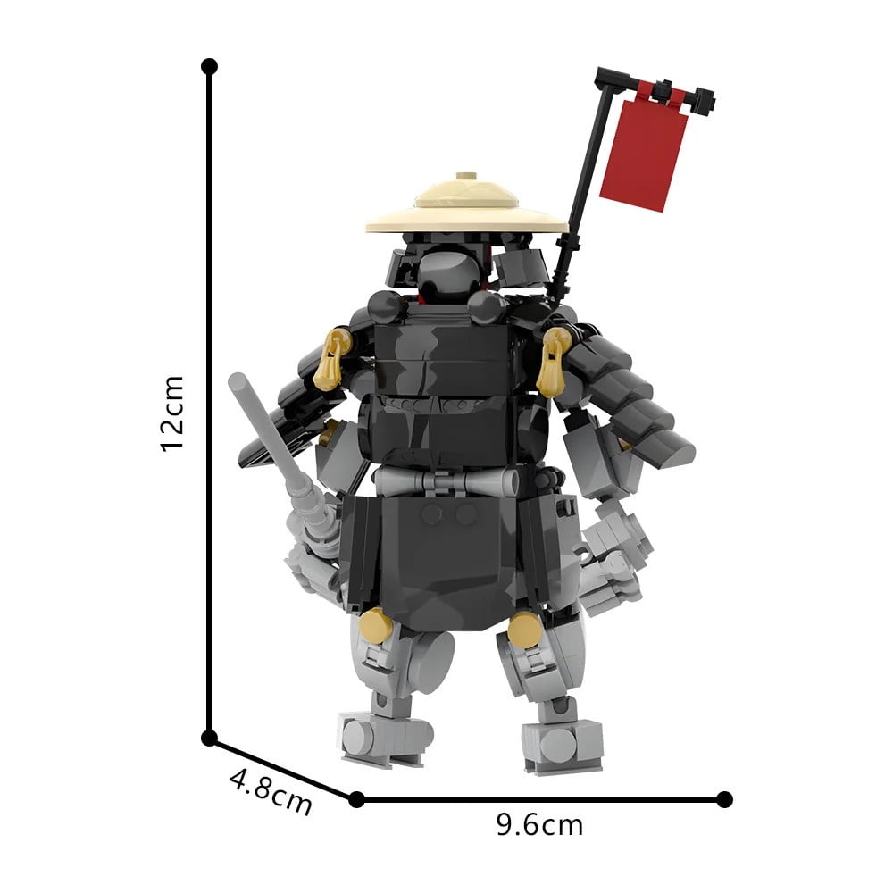 Japanese Ninja Oni Samurai Mech Model Building Blocks Moc Japanese ...