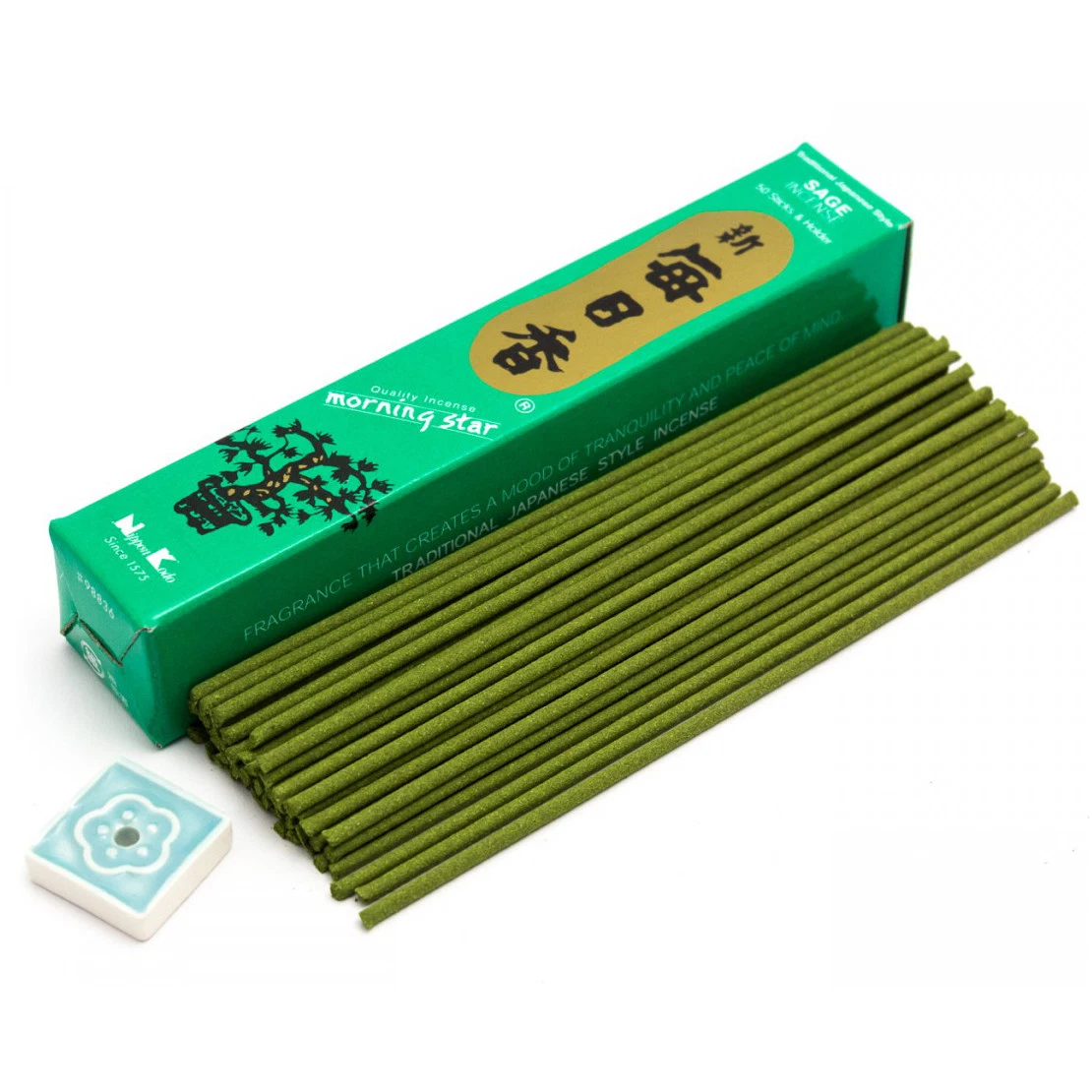 Japanese Nippon Kodo Morning Star Sage Incense 50 Sticks With Incense ...