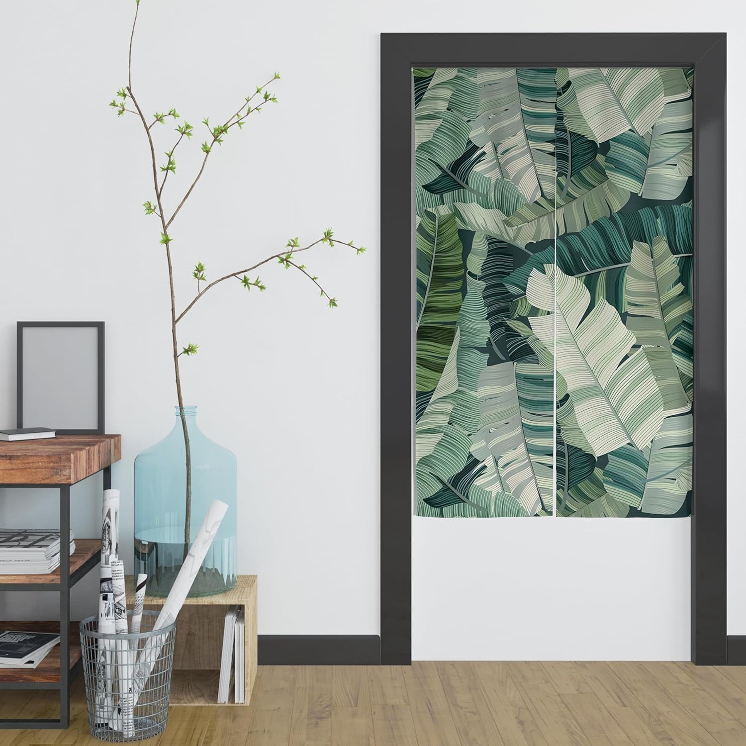 Japanese Noren Navy Blue Cool Funny Anime Kraken Hokusai Great Waves ...