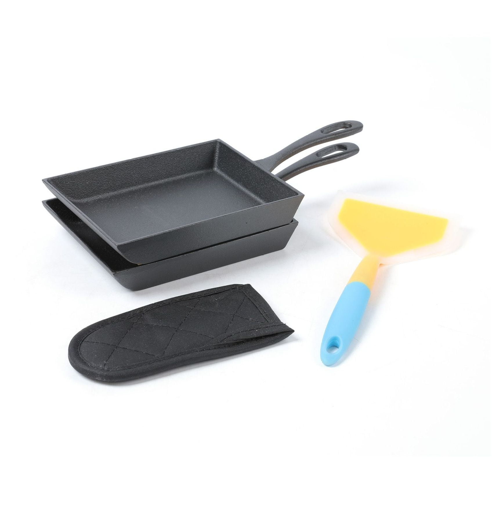 Japanese Omelette Pan Cast Iron Rectangle Egg Pan tomagoyaki pan rolled ...