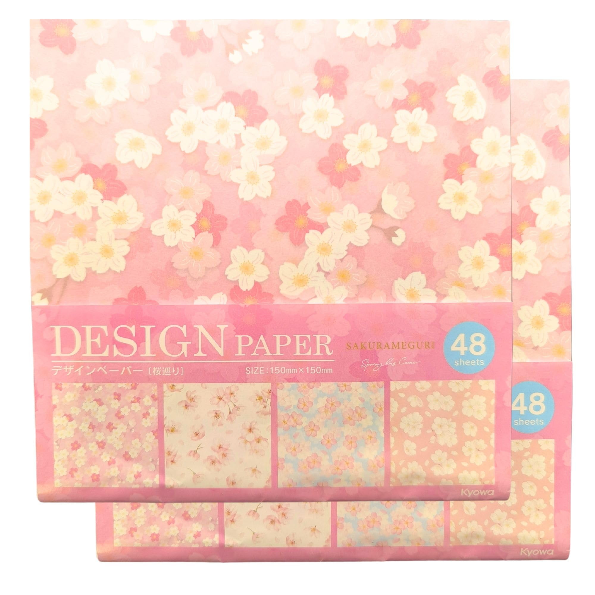 Japanese Origami Paper Sakura TSF6 Cherry Blossom Pattern Made in Japan ...