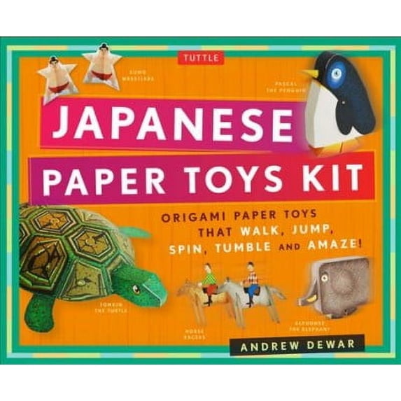 Japanese Paper Toys Kit: Origami Paper Toys That Walk, Jump, Spin ...