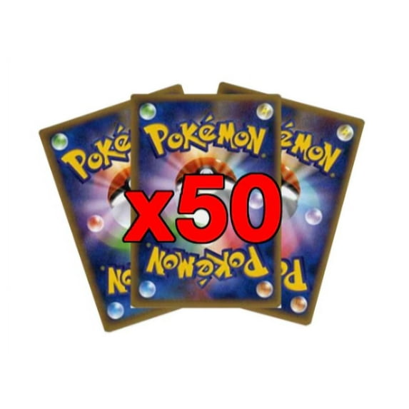 Japanese Pokémon Assorted Lot of 50 Single Cards [Any Series] - Walmart.com
