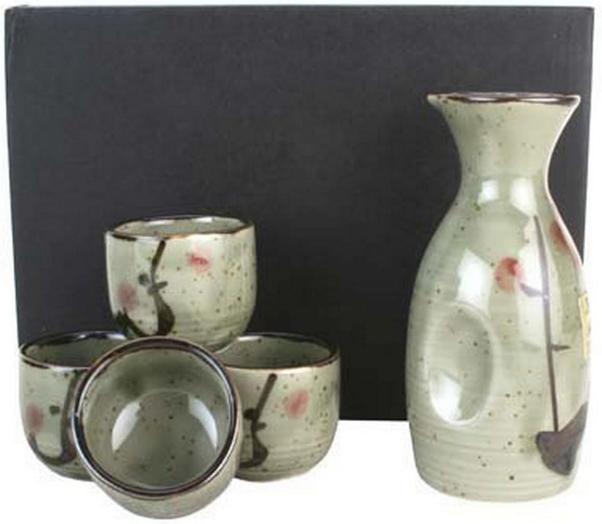 Japanese Porcelain Sake Set Sake Carafe Bottle Sake Cups For Serving ...