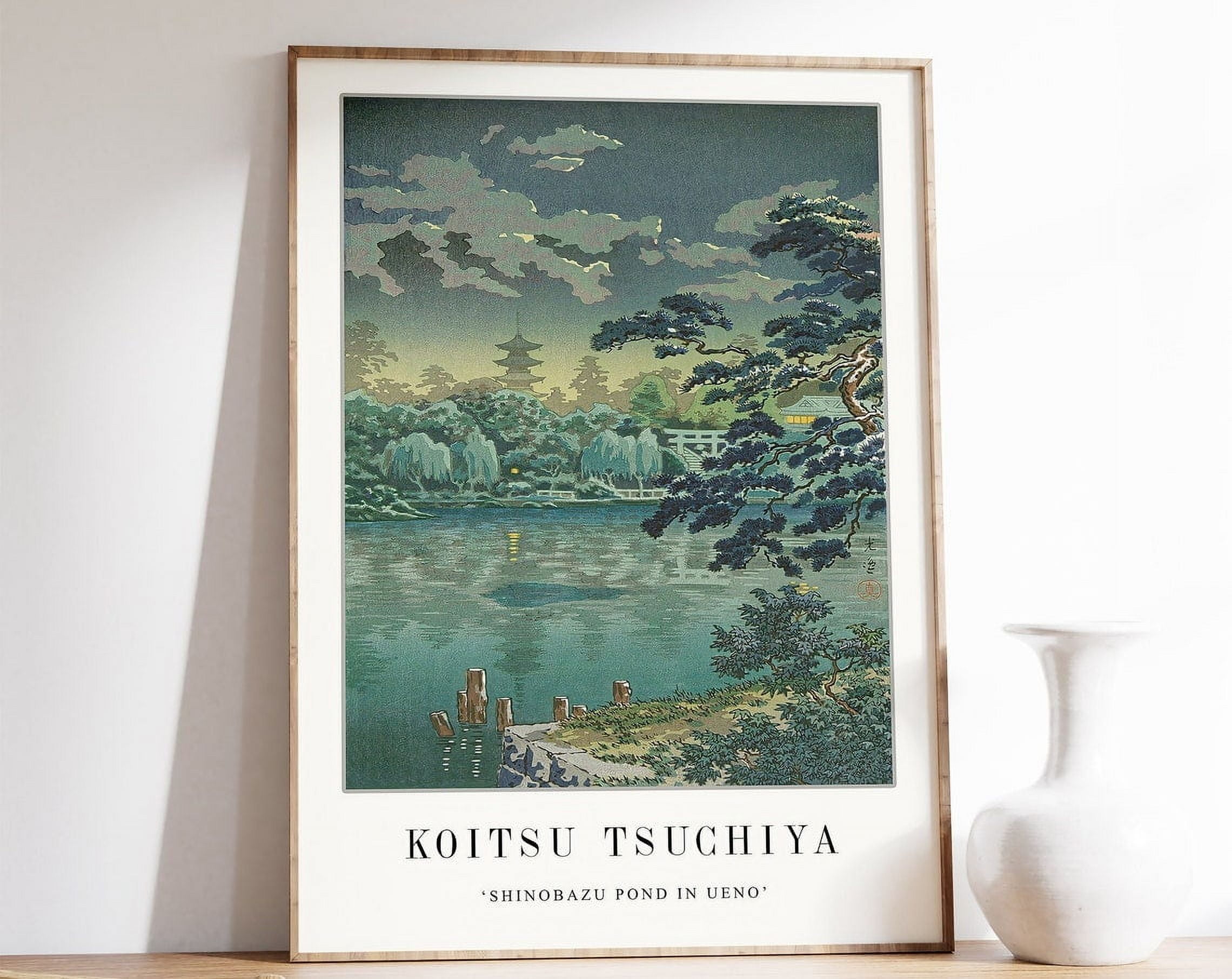 Japanese Poster, Japanese Wall Print, Koitsu Tsuchiya, Shinobazu Pond ...