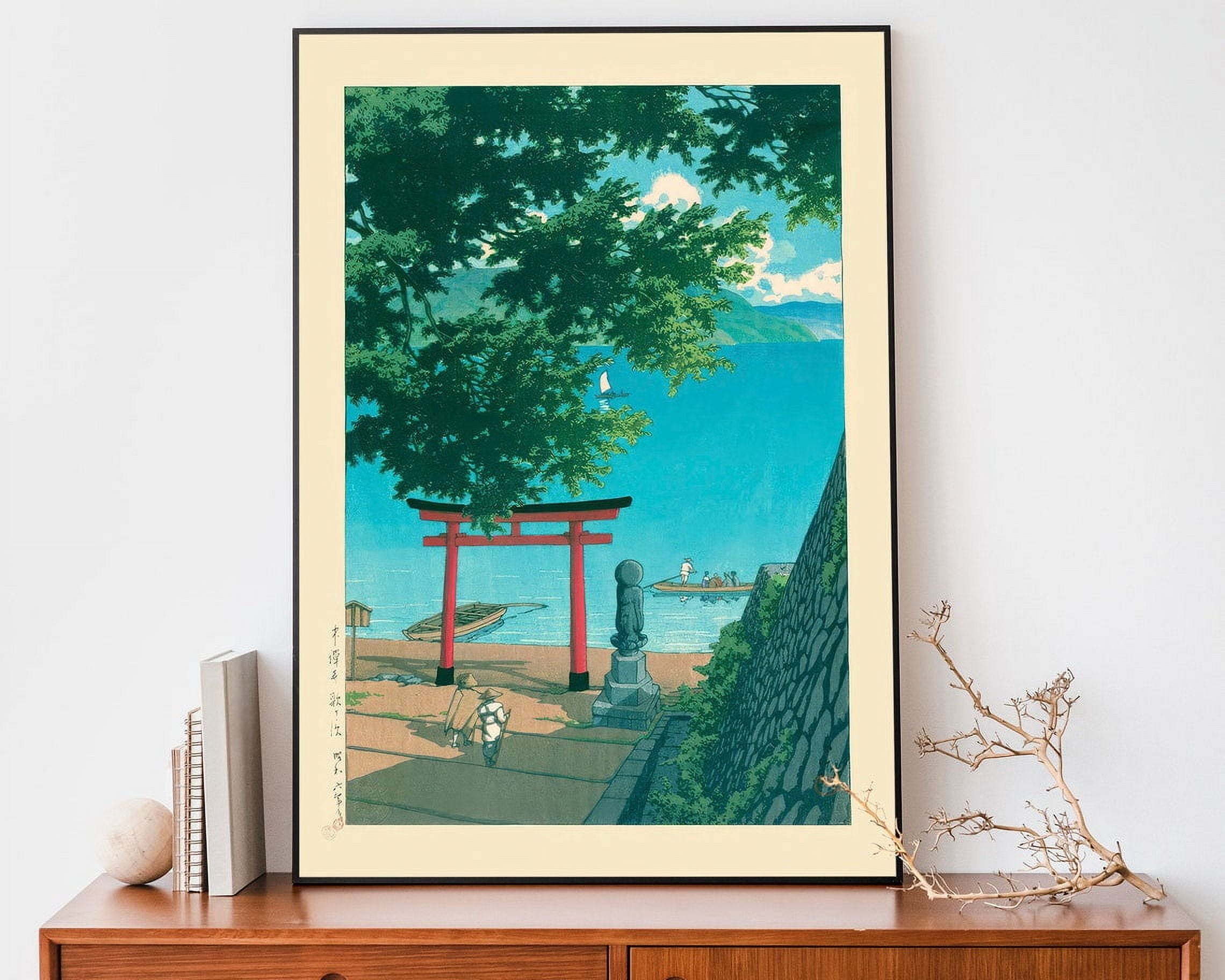 Japanese Poster, Woodblock Art, Nikko Chuzenji Lake By Kawase Hasui ...