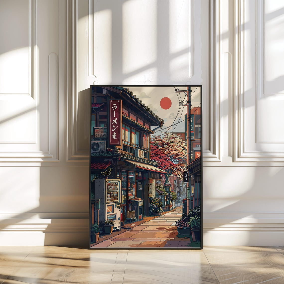 Japanese Ramen Shop Anime Street Art Tokyo Cityscape Lo-fi Aesthetic ...