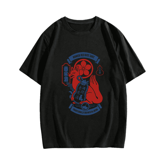 Japanese Retro Gog Pattern T-shirt- - Walmart.com