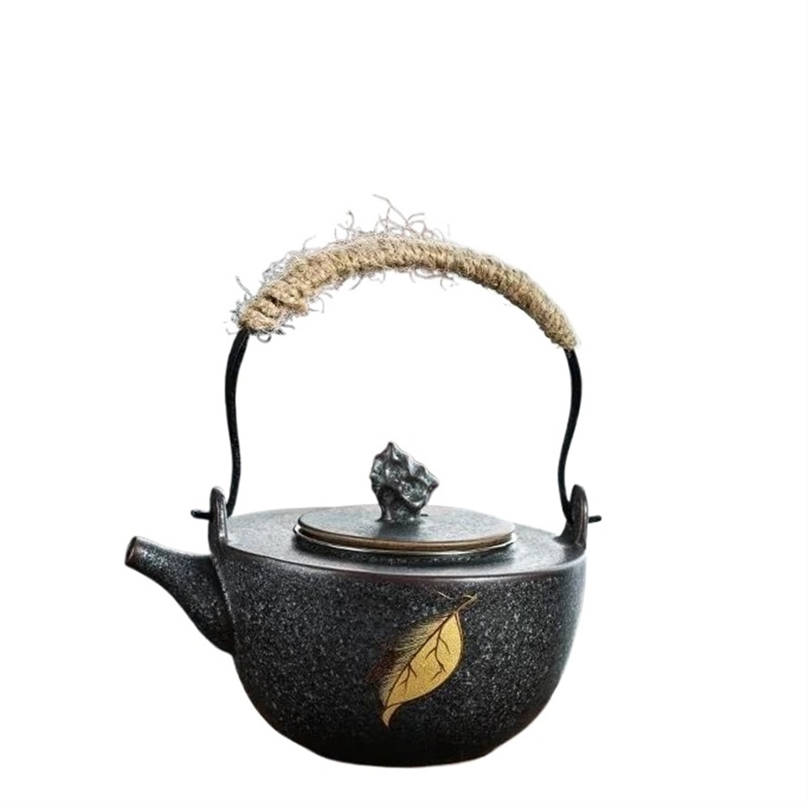 Japanese Retro Stoneware Ceramic Kung Fu Tea Set Teapot With Stainless Steel Screen Filter ...