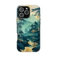 Japanese Sage Teal Forest Creek Nature Scenic Landscape Art Phone Case ...