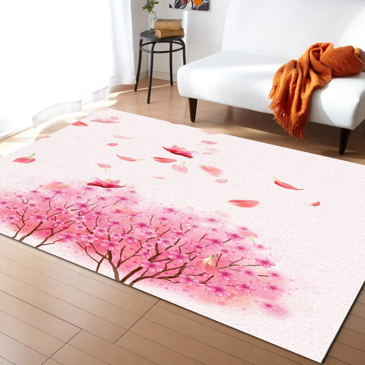 Japanese Sakura Cherry Blossoms Carpets for Bed Room Modern Home Large ...