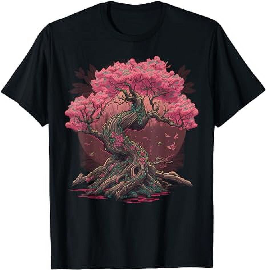Japanese Sakura Garden Geisha Mount Fuji Cherry Blossom T-Shirt ...