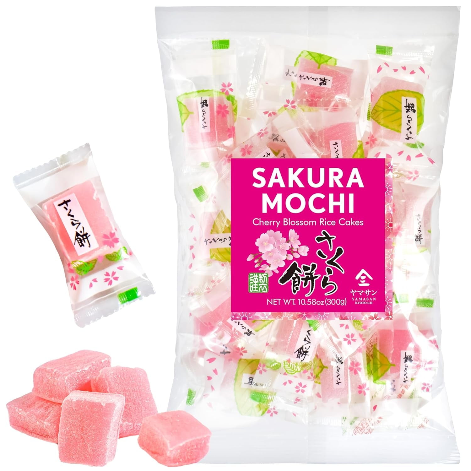 Japanese Sakura Mochi Candies, Real Traditional Cherry Blossom Rice ...