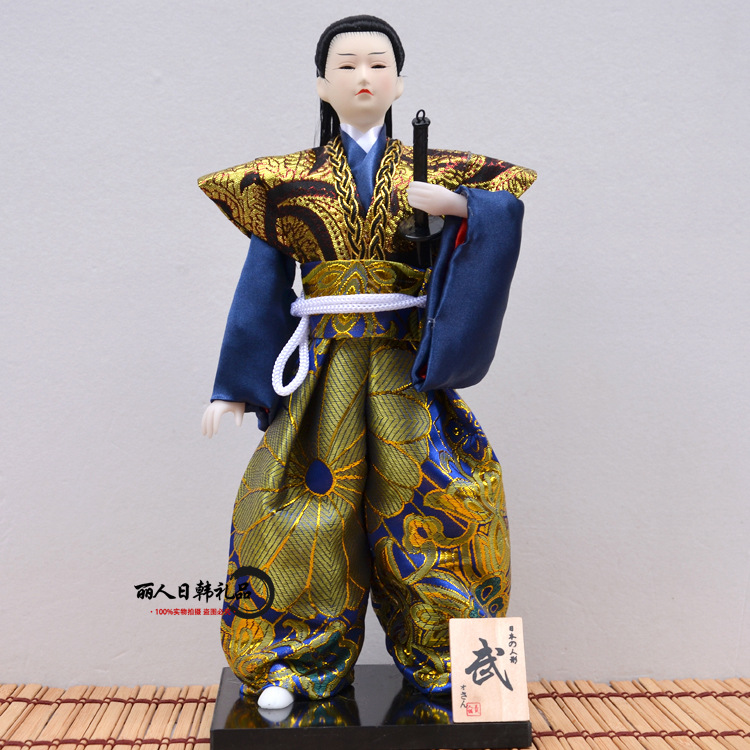 Japanese Samurai Doll 12 inch Traditional Warrior Figurine Asian ...