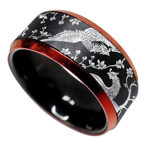 Japanese Samurai Kabuta Ring Tengu Bushido Wedding Band Japanese Armor ...