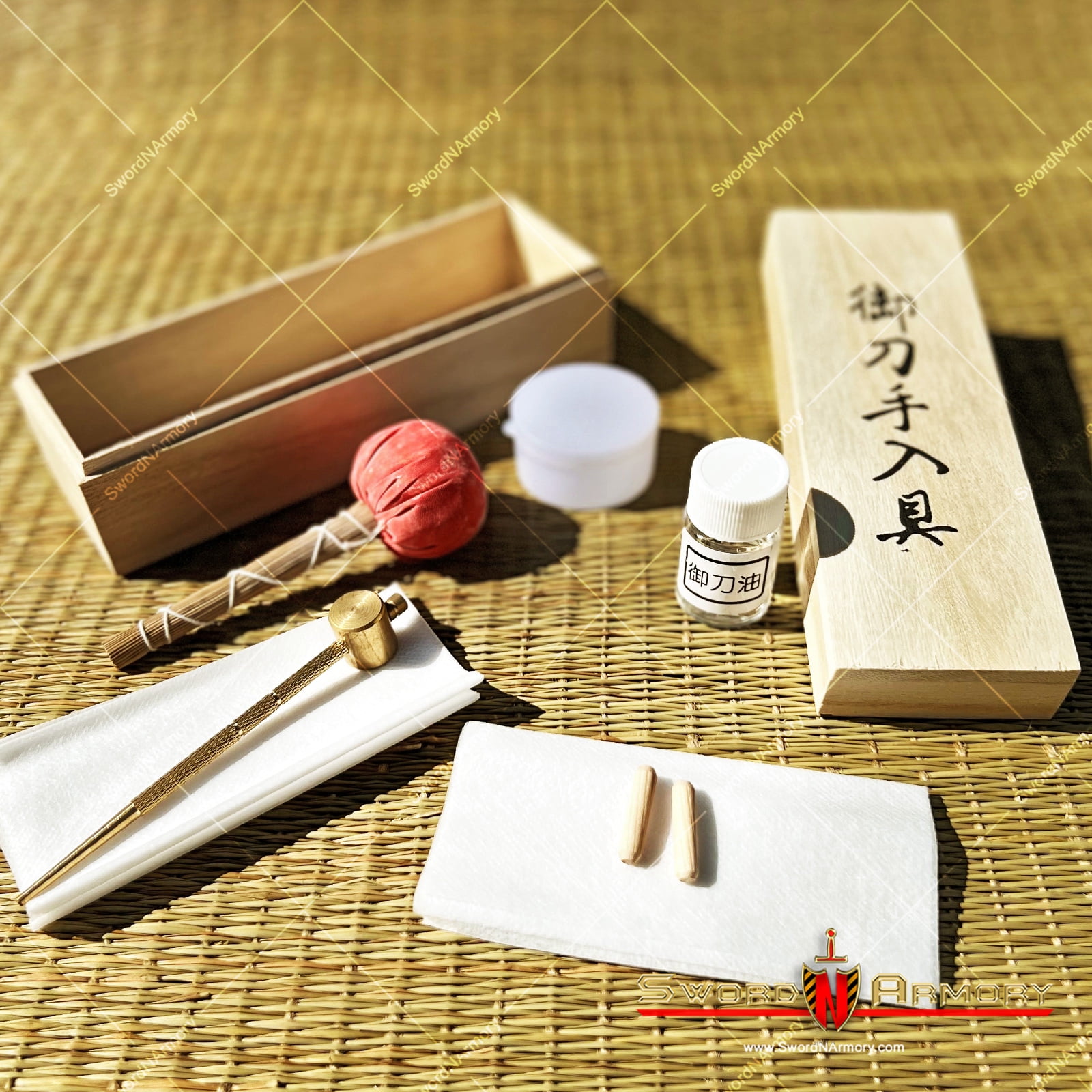Japanese Samurai Katana Sword Maintenance Cleaning Kit - Walmart.com