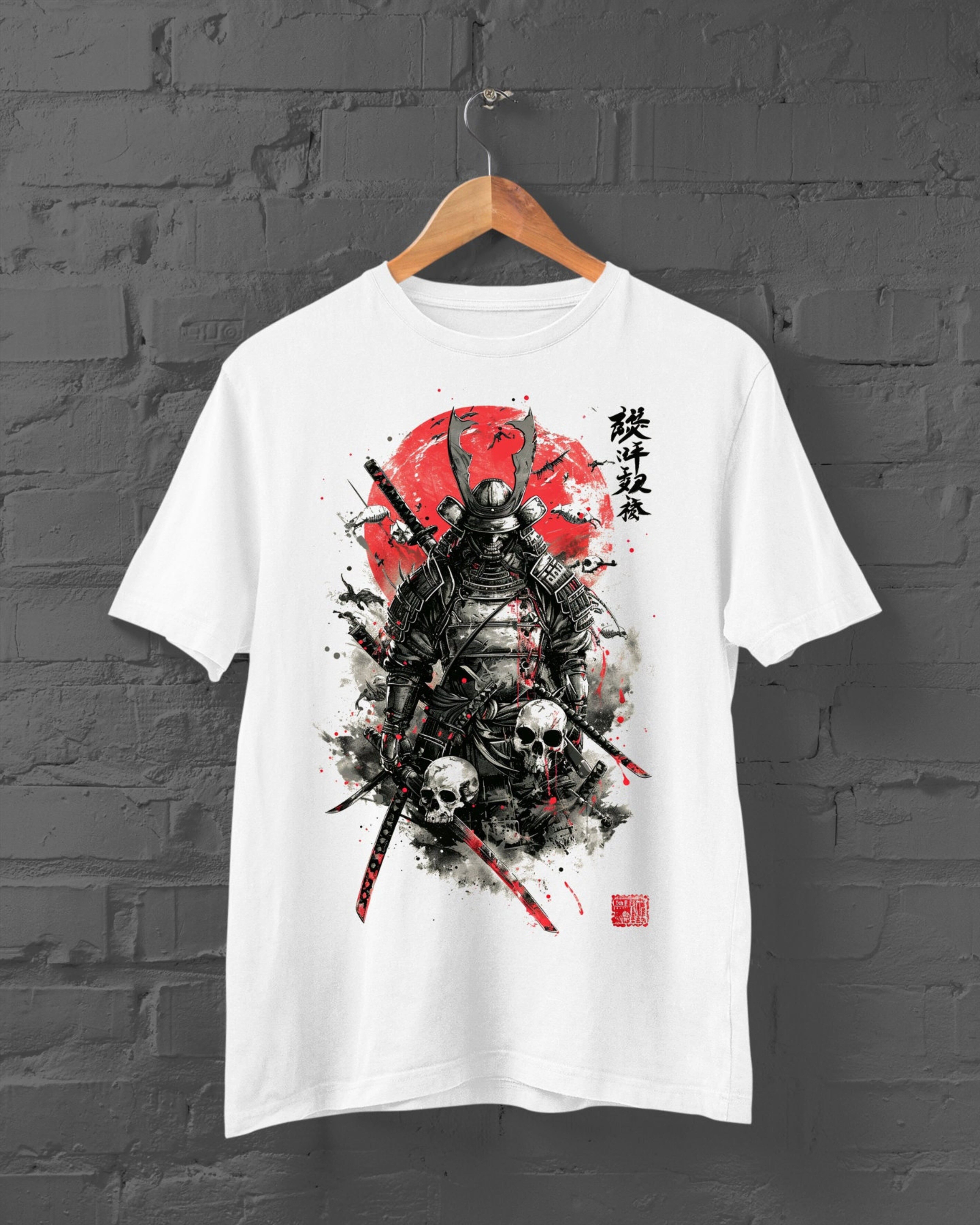 Japanese Samurai Shirt | Kanji Shirt | Harajuku | Y2K Top | Anime Shirt ...