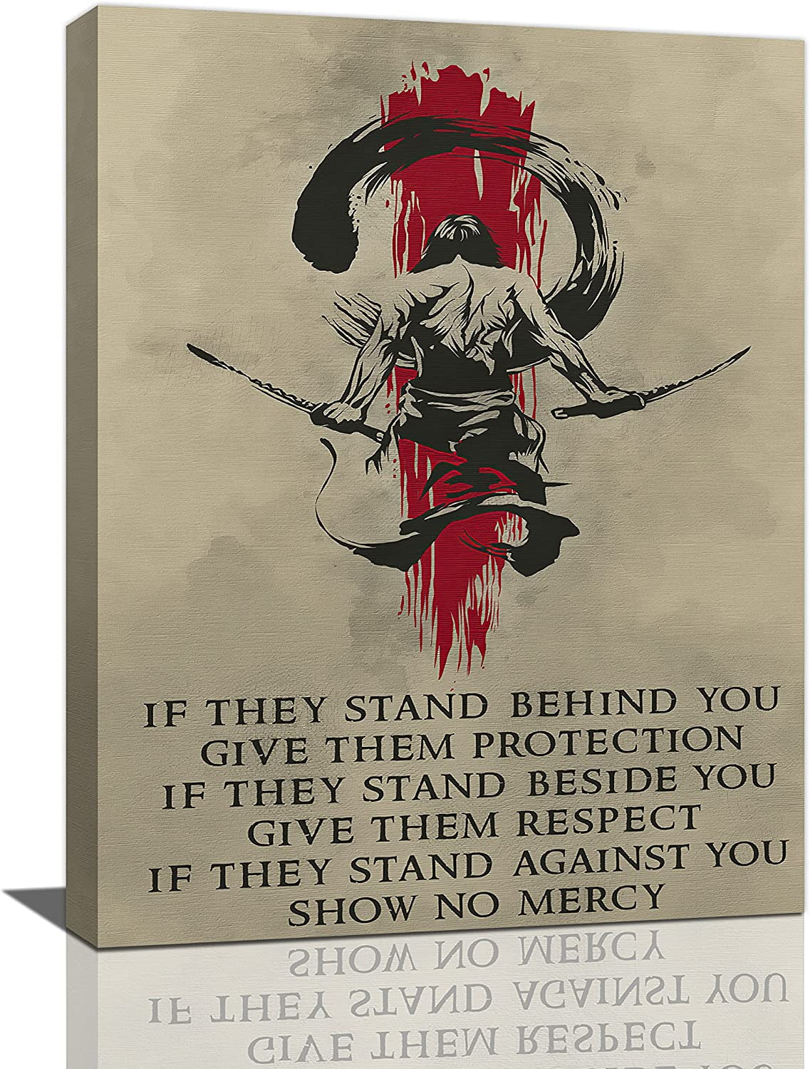 Japanese Samurai Wall Art Warrior Pictures Wall Decor Vintage ...