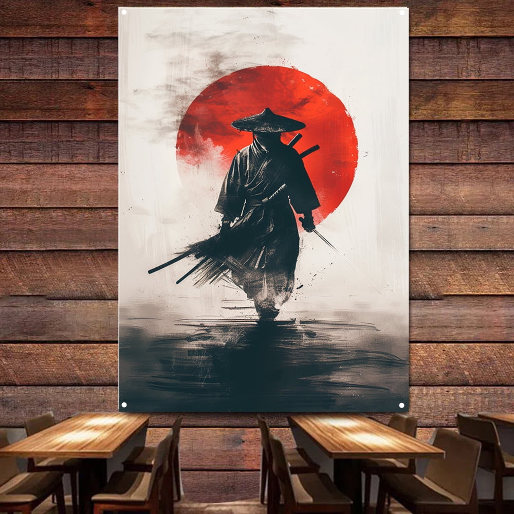 Japanese Samurai Warrior Wall Art Posters and Prints Wall Chart Vintage ...