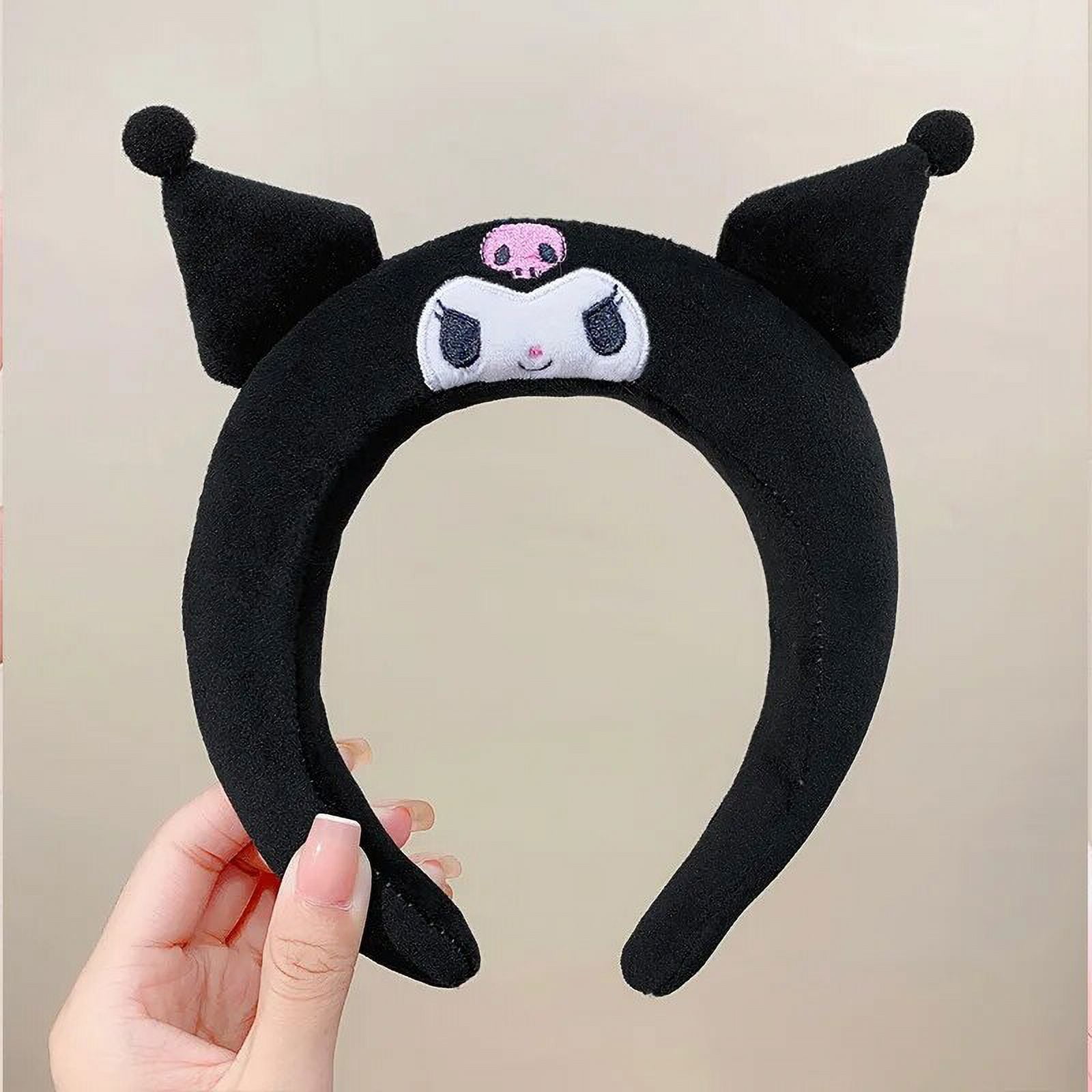 Japanese Sanrio Hair Hoop Kawaii Mymelody Kuromi Pompom Purin Girls ...