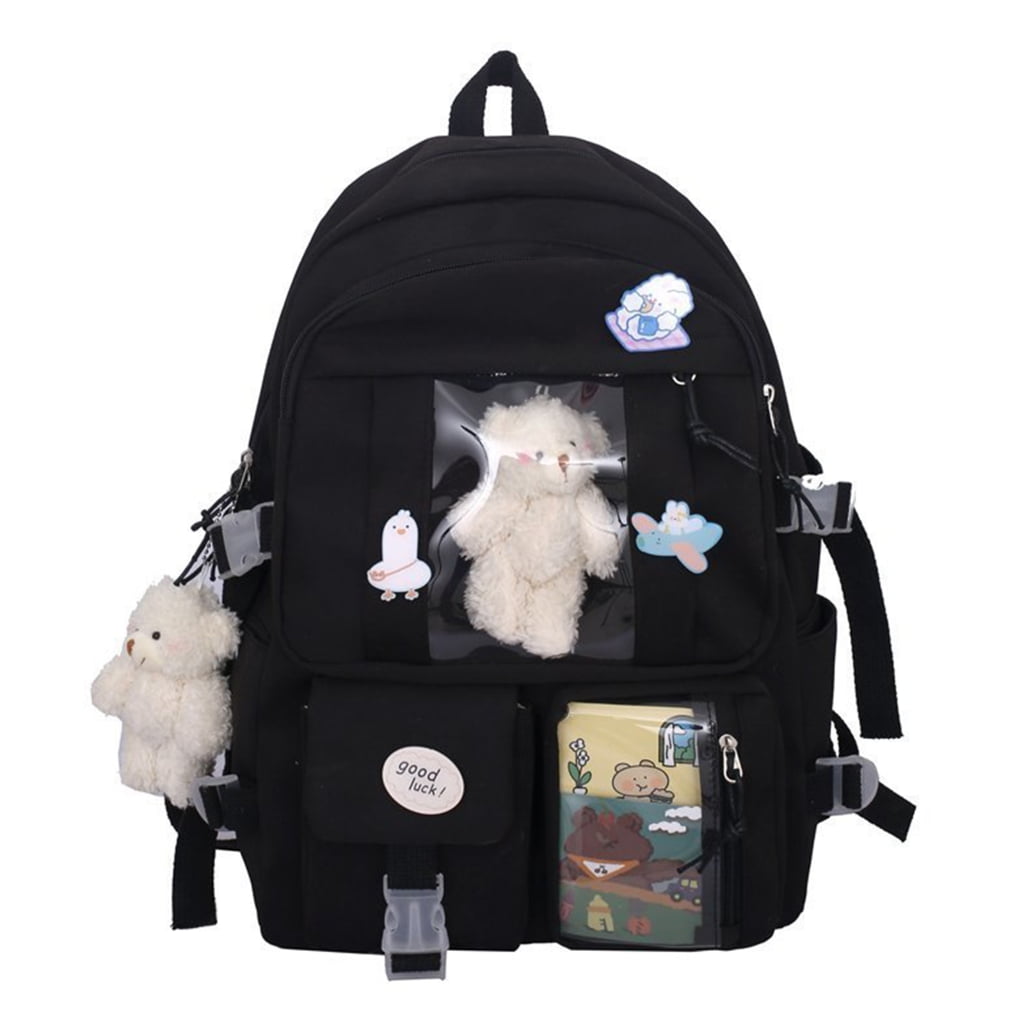 Japanese School Backpack Women Nylon School Bag Laptop Backpack Female ...
