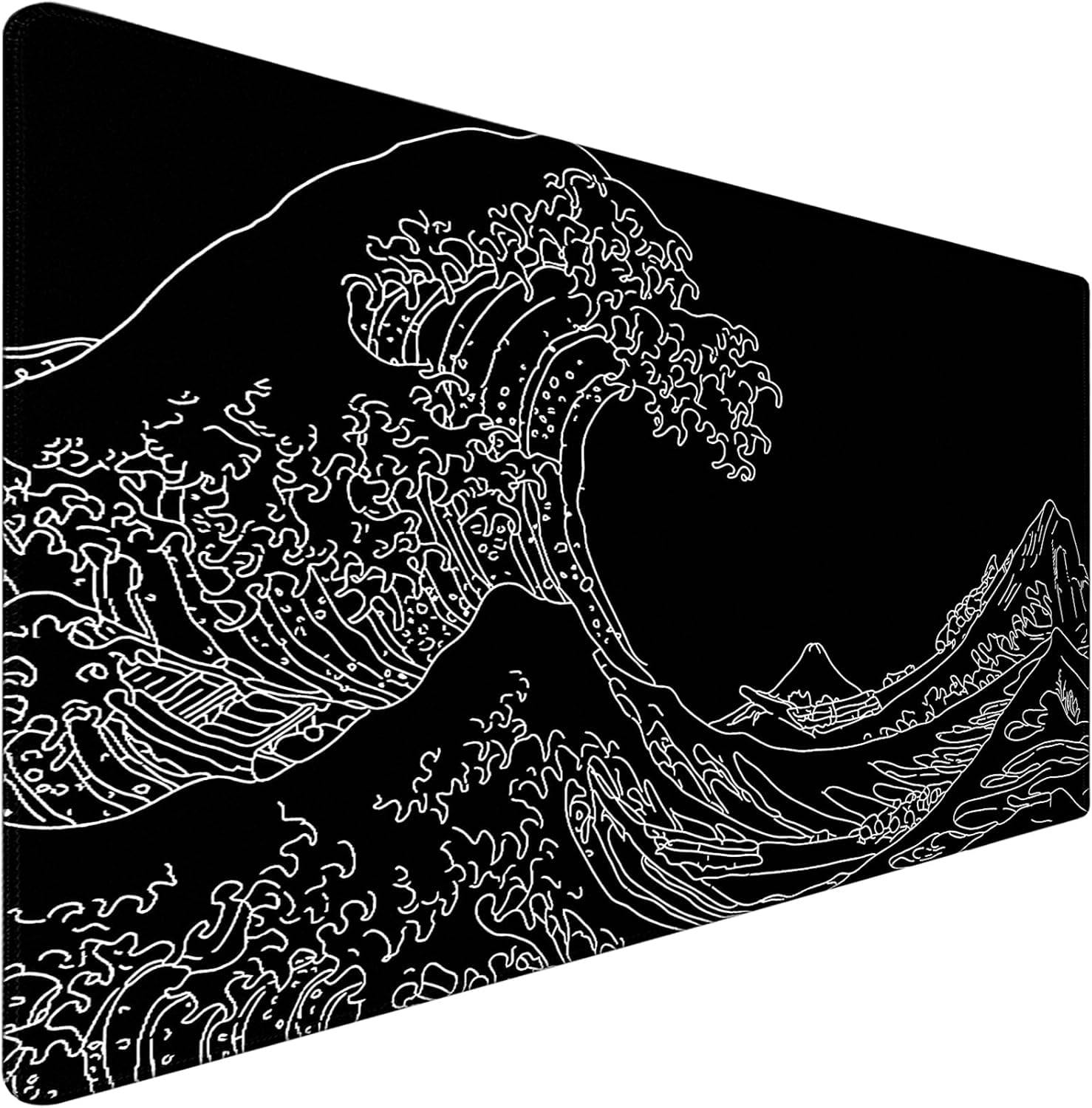 Japanese Sea Wave Mouse Pad for Gaming, Large Mouse Pad Extended (31.5X ...