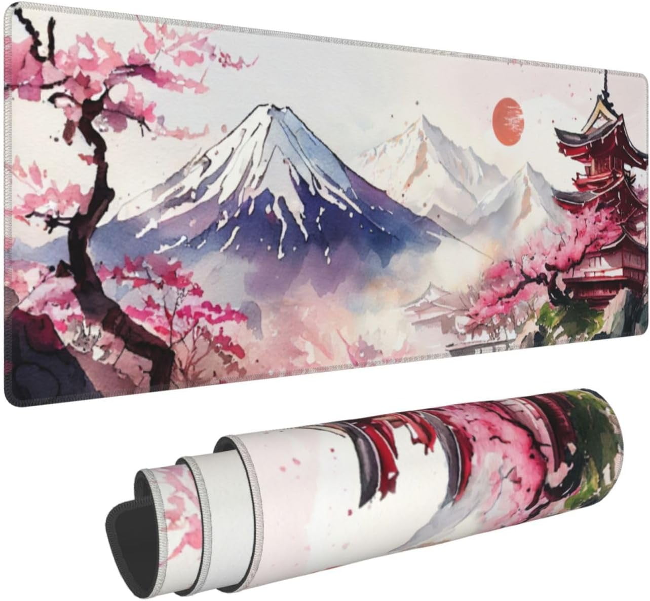 Japanese Sea Waves Large Gaming Mouse Pad for Office Extended Large ...