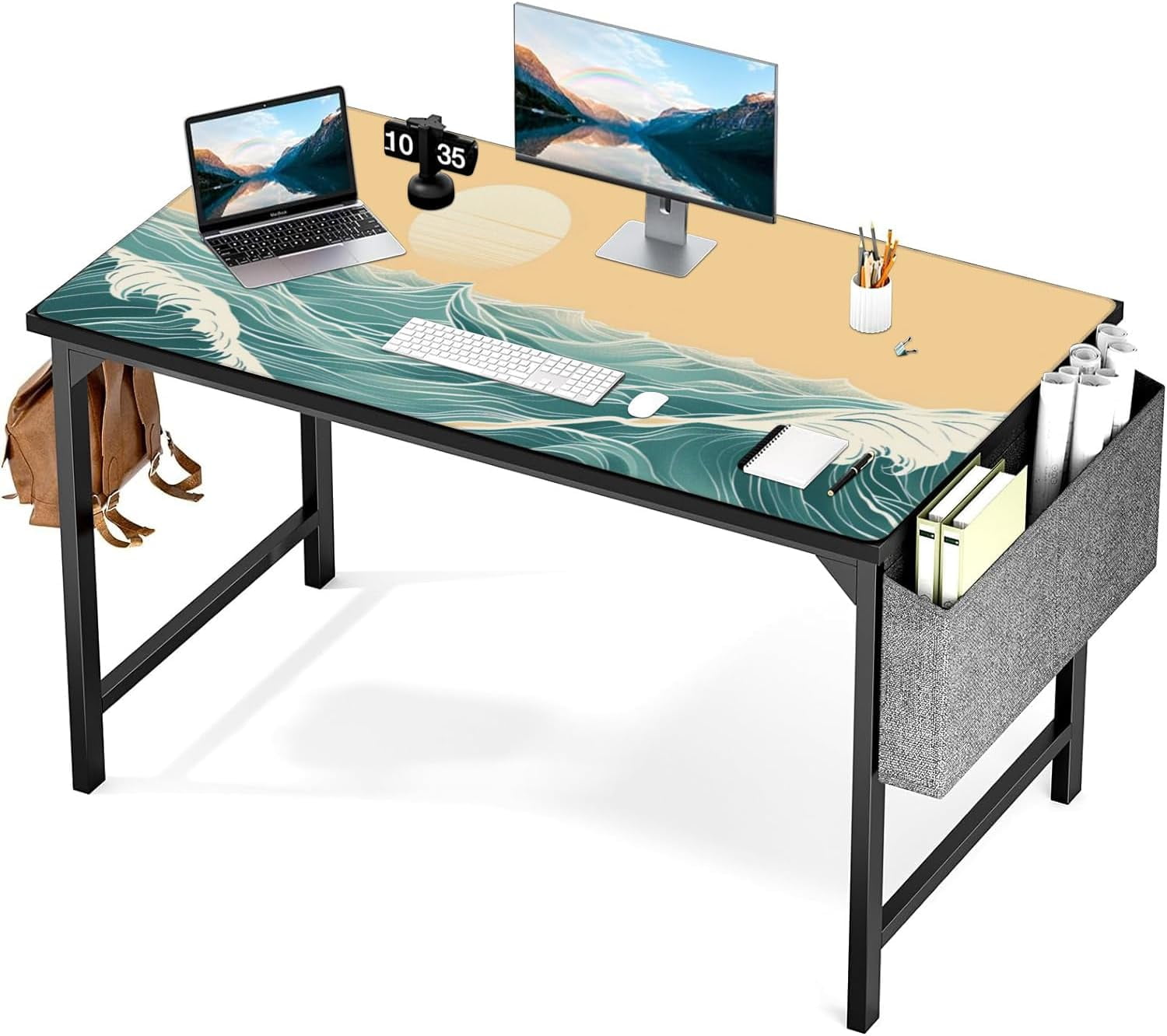 Japanese Sea Waves Oversized 3XL Gaming Mouse Pad - Waterproof Desk Pad ...
