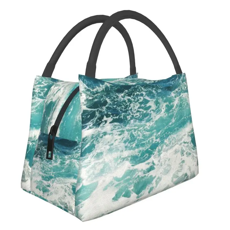 Japanese Seigaiha Wave Thermal Insulated Lunch Bags Women Surfing Surf ...